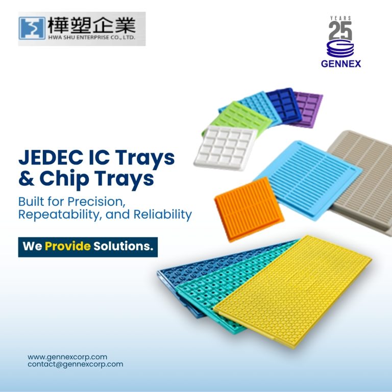 Standard JEDEC Trays for Streamlined Wafer Handling & Testing